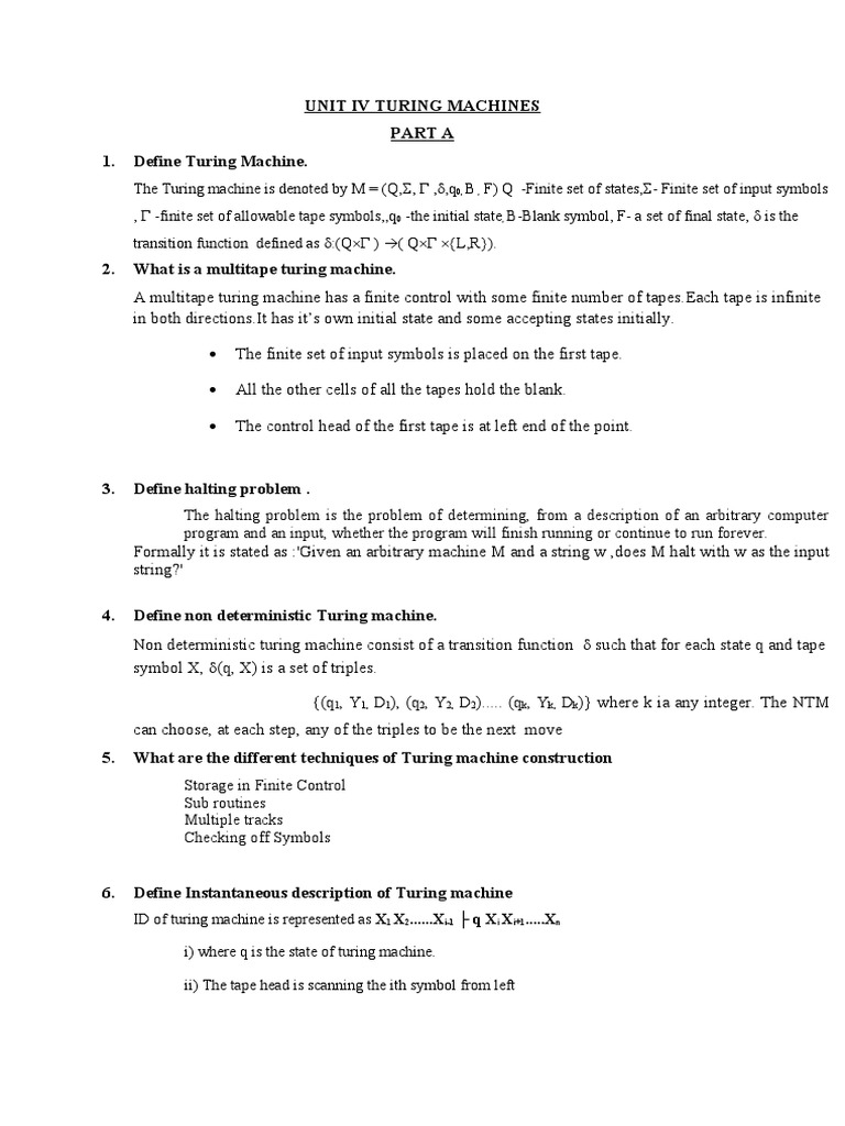 Unit IV Toc QB Ans | PDF | Grammar | Linguistics