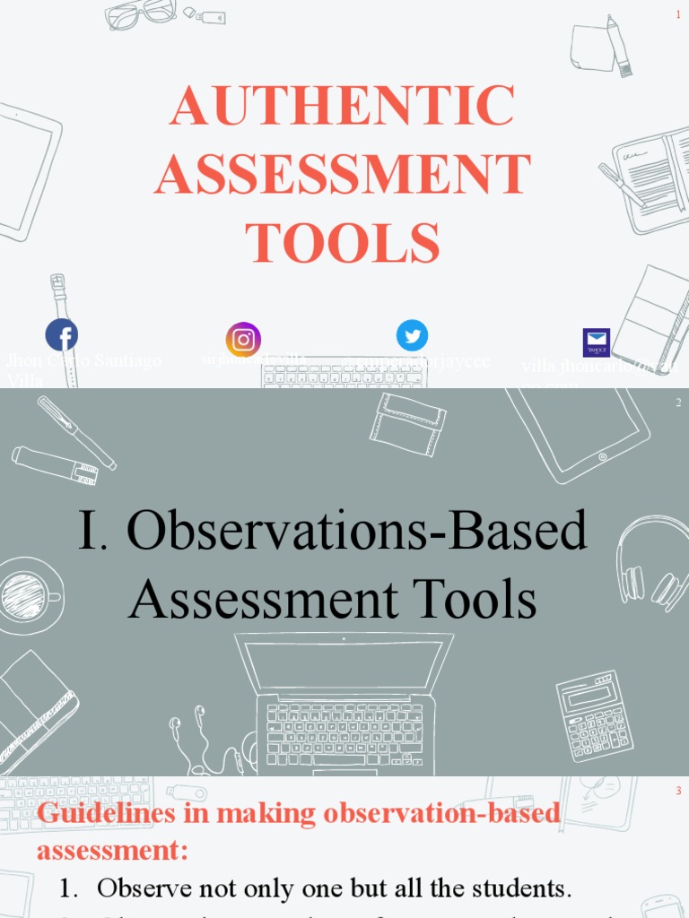 Authentic Assessment Tools | PDF | Educational Assessment | Cognitive ...