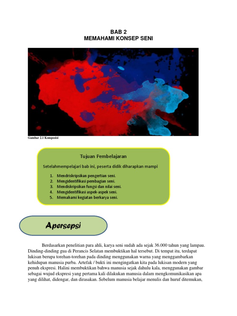 Bab 2 Konsep Seni | PDF | Seni