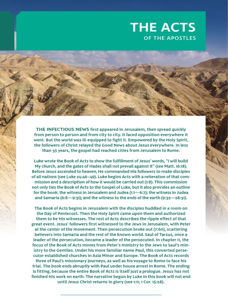 Acts Full Color Sampler 1 | PDF | Acts Of The Apostles | Paul The Apostle