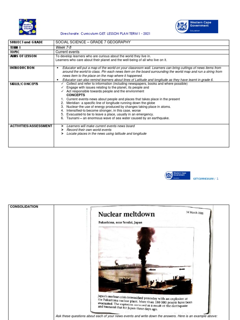 Developing Learner Awareness of Current Global Events Through Map-Based ...