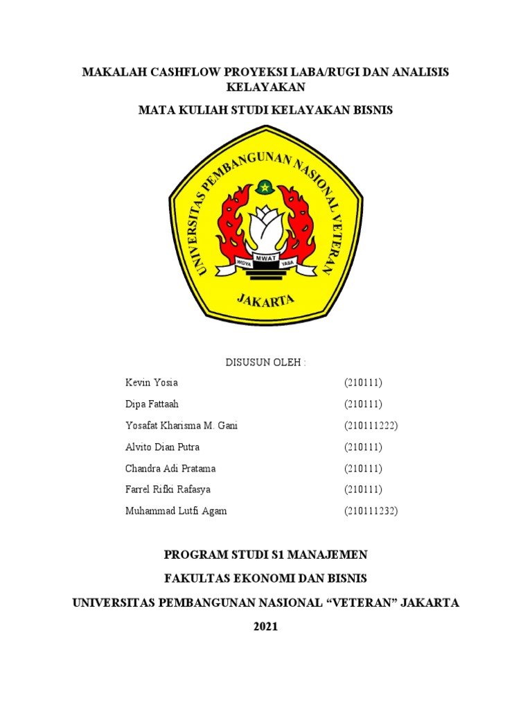 Makalah Cashflow Proyeksi Laba | PDF