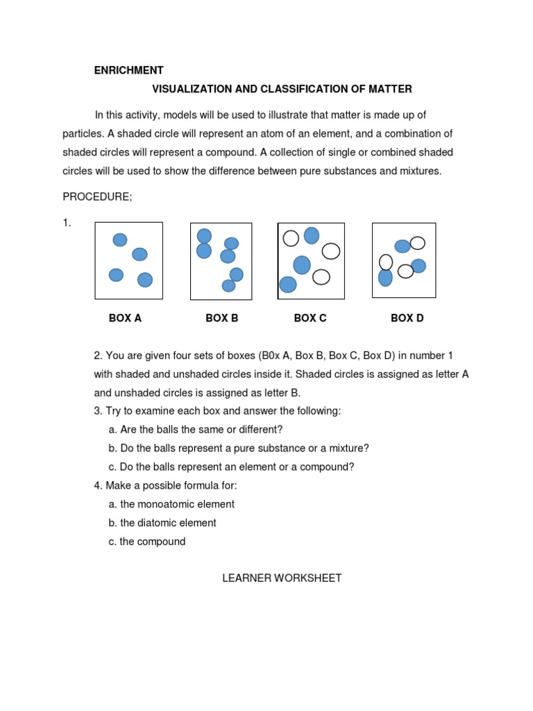 Matter Models for Students | PDF