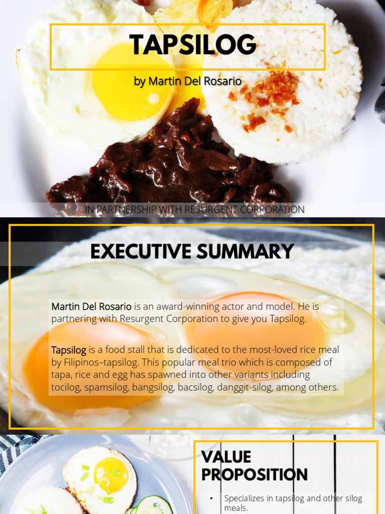 Tapsilog: by Martin Del Rosario | PDF | Marketing | Brand