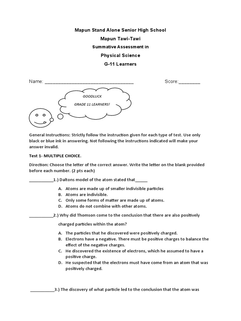 Physical Science | PDF | Atoms | Atomic Nucleus