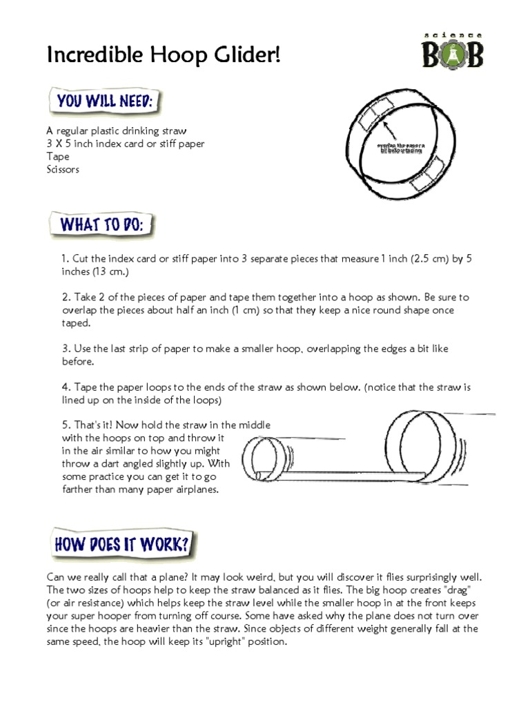 Extra Credit Lab Incredible Hoop Glider | PDF