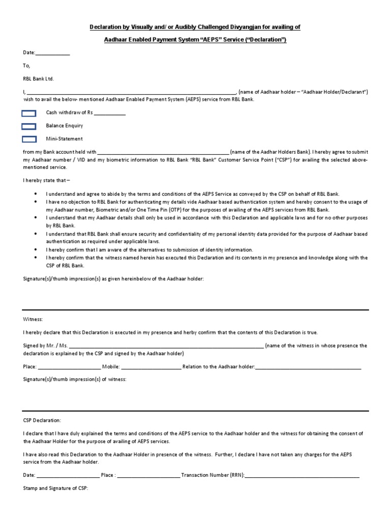 Divyangjan Form | PDF | Signature | Authentication