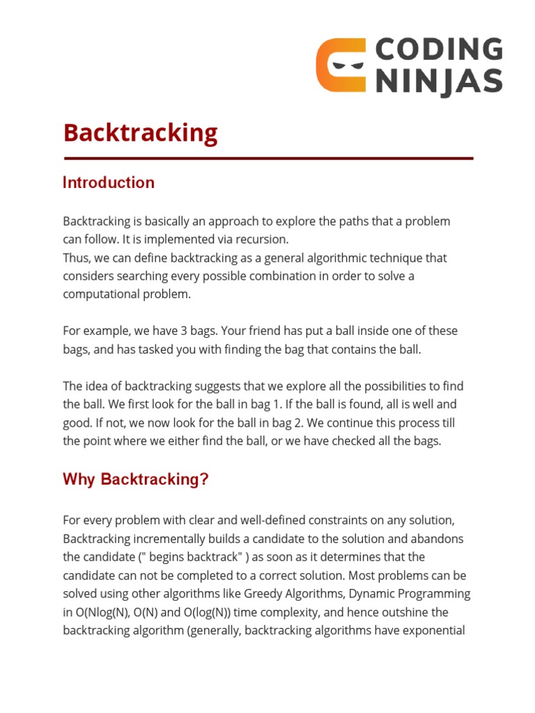 Backtracking 2-1408 | PDF | Algorithms | Applied Mathematics
