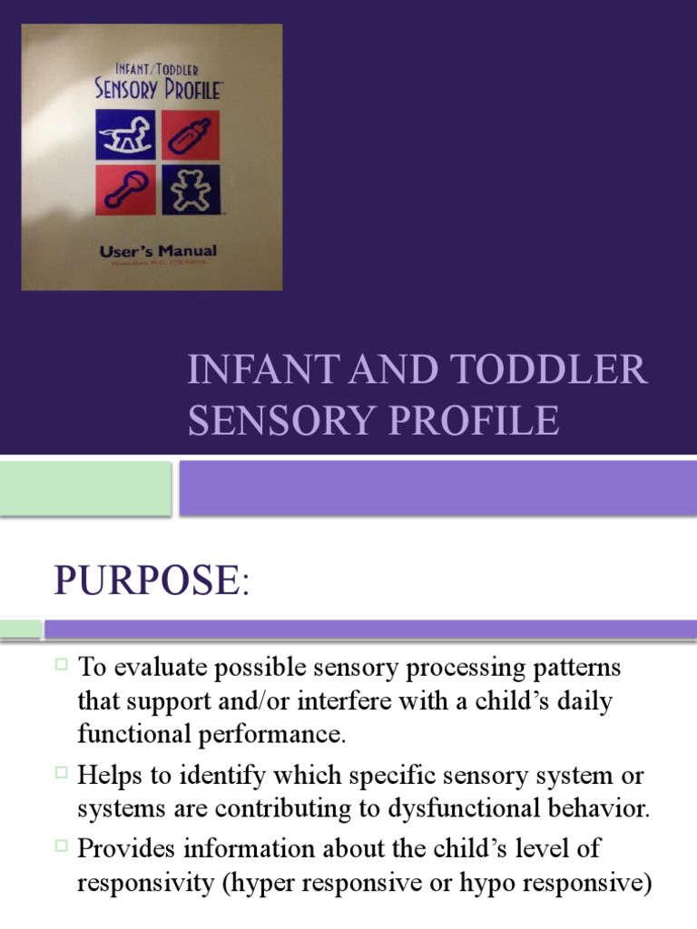 Sensory Profile Powerpoint | PDF | Caregiver | Validity (Statistics)
