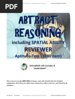Abstract Reasoning - Test 3: 25 Questions | PDF | Teaching Mathematics