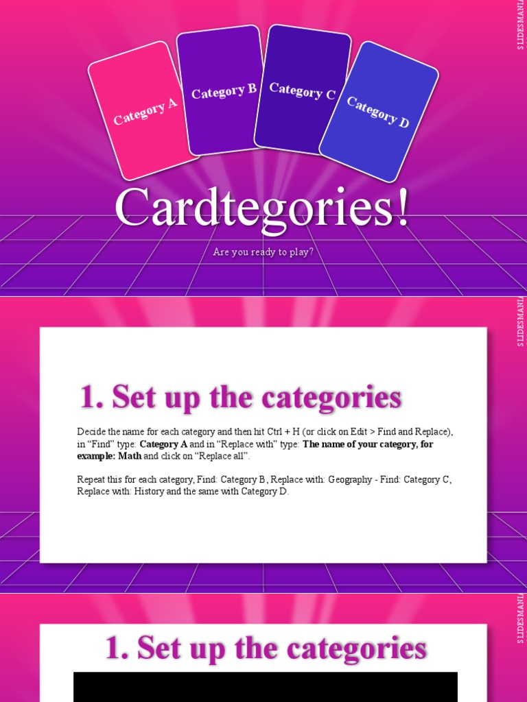 Cardtegories! SlidesMania | PDF | Computing | Software
