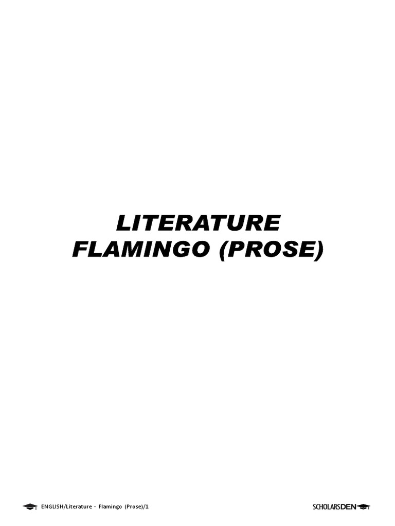English Literature Flamingo (Prose) | PDF