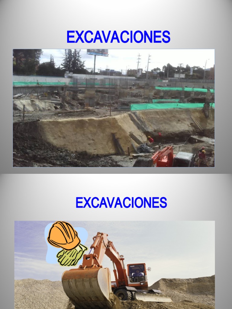 EXCAVACIONES | PDF | Administración de Seguridad y Salud Ocupacional ...