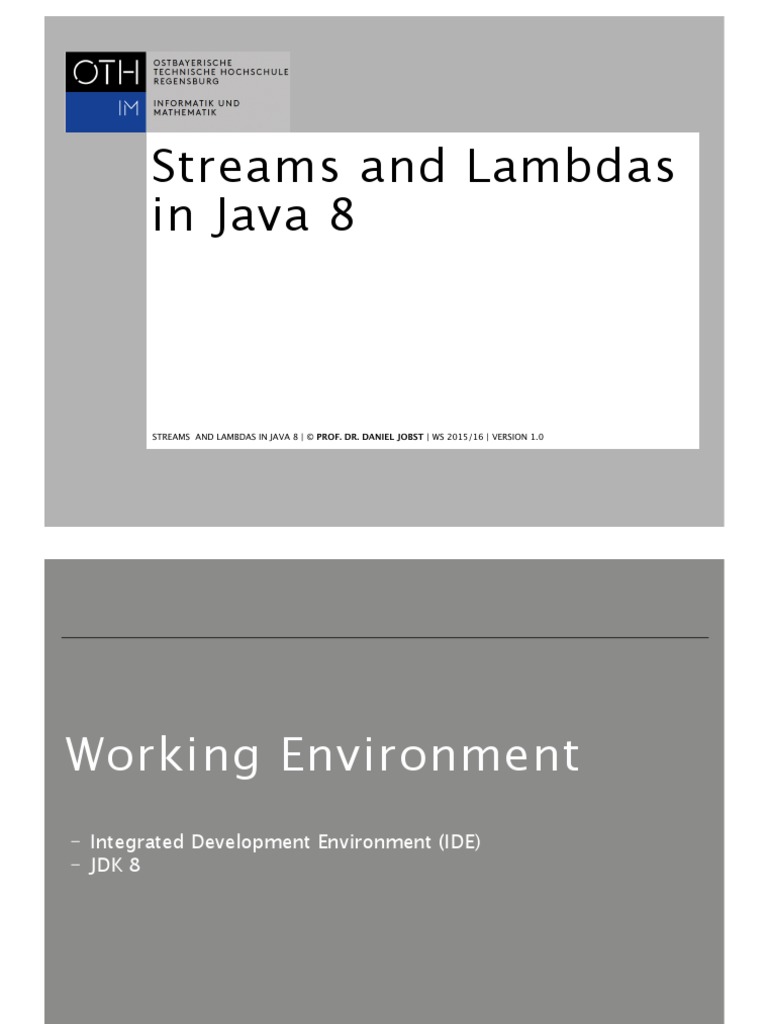 Lambdas and Stream | PDF | Anonymous Function | Method (Computer Programming)