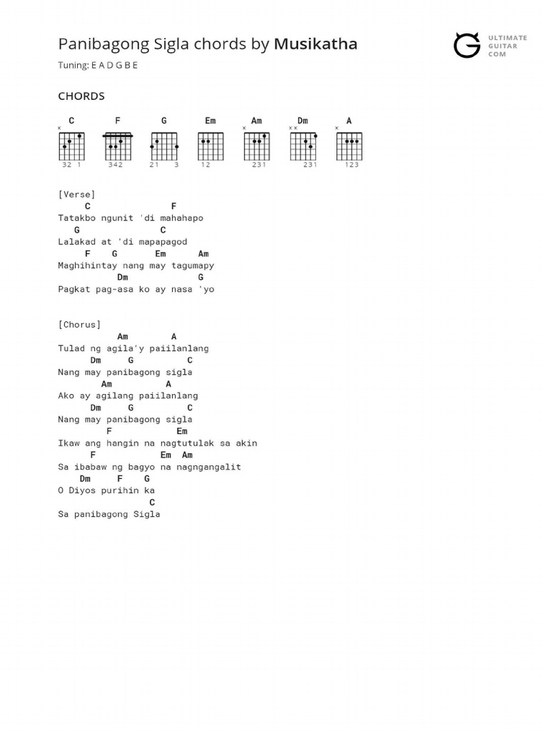 Panibagong Sigla Chords | PDF