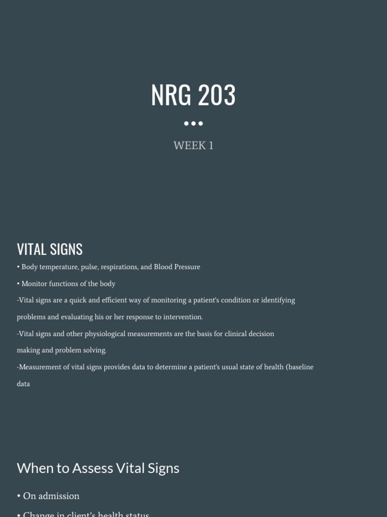 Vital Signs | PDF | Pulse | Blood Pressure