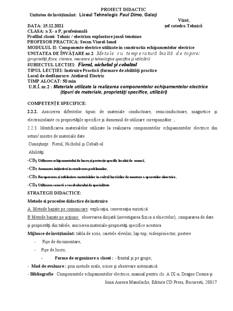 PR. DID. COMPONENTE 15.12.2021 (Preambul) | PDF