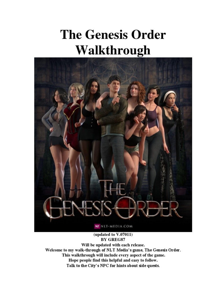 The Genesis Order Walkthrough | PDF