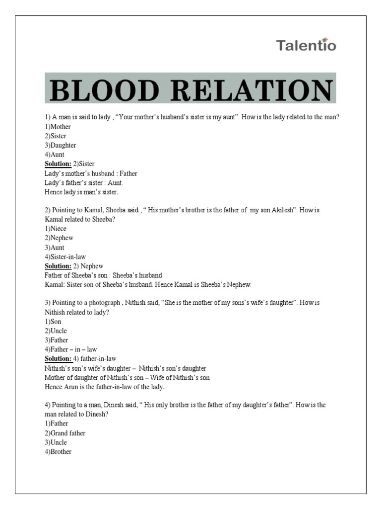 Blood Relation 2 | PDF | Family | Interpersonal Relationships