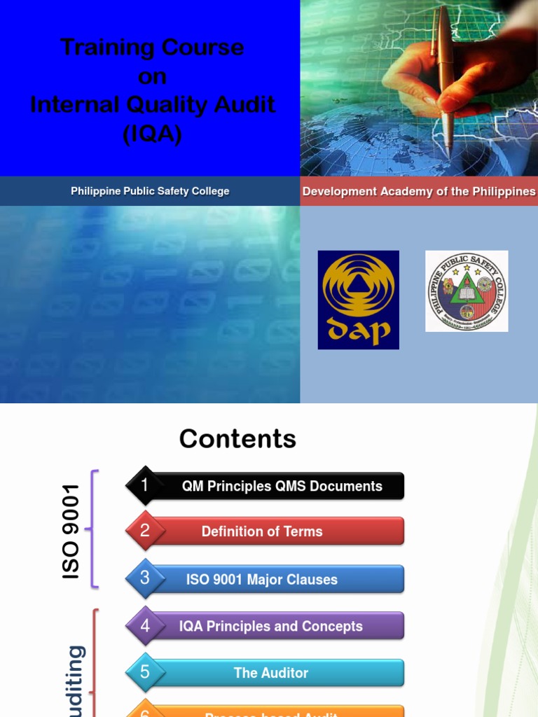 IQA Training Workshop PPSC | PDF | Audit | Quality Management System