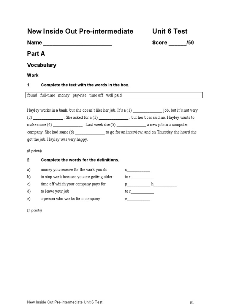Unit 6 Test | PDF | Linguistic Typology | Linguistics