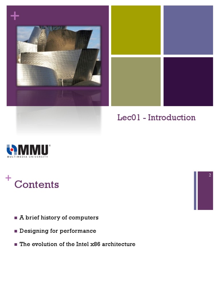 Lec01 - Introduction | PDF | Central Processing Unit | Microprocessor