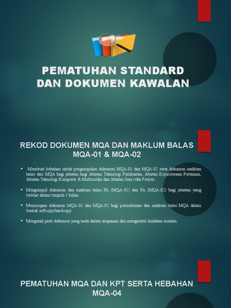 Pematuhan Standard Dan Dokumen Kawalan | PDF