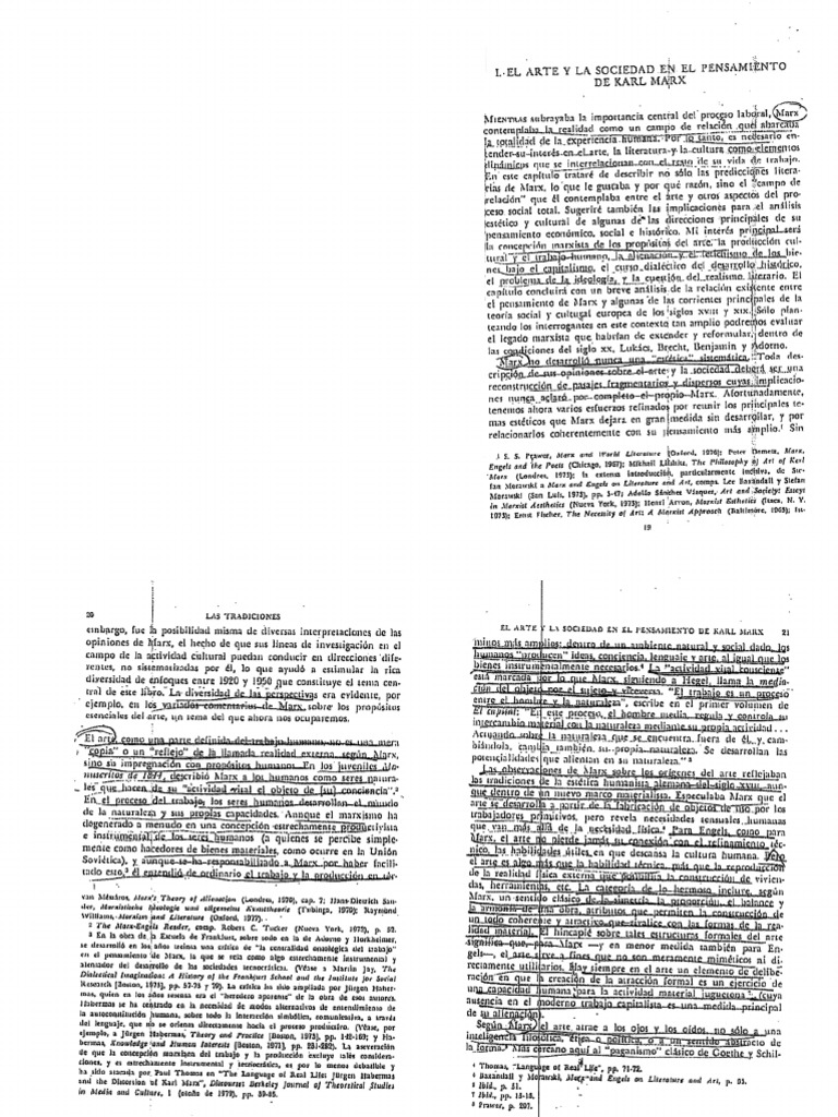 Lunn, Eugene - El Arte y La Sociedad en El Pensamiento de Karl Marx | PDF