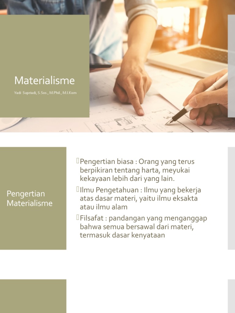 Materialisme: Konsep dan Perkembangan | PDF