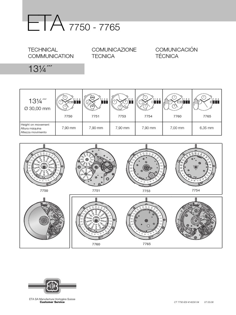 7750 Manual | PDF | Ingeniería mecánica | Bienes manufacturados