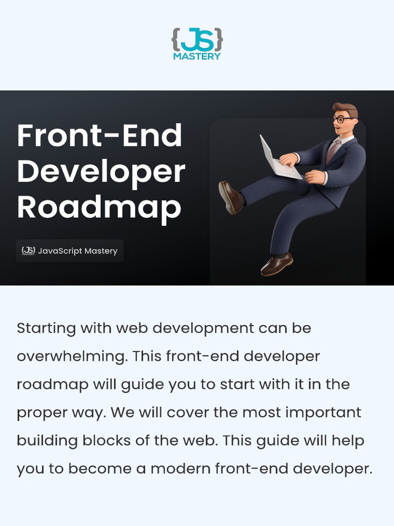 Front End Developer Roadmap Pdf Web Application Bootstrap Front End Framework 