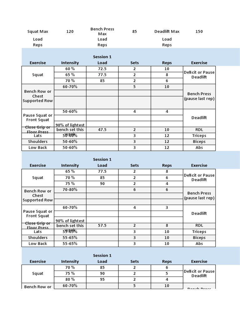 Best 12 Weeks of Powerlifting All F'kin Year | PDF | Weight | Strength ...