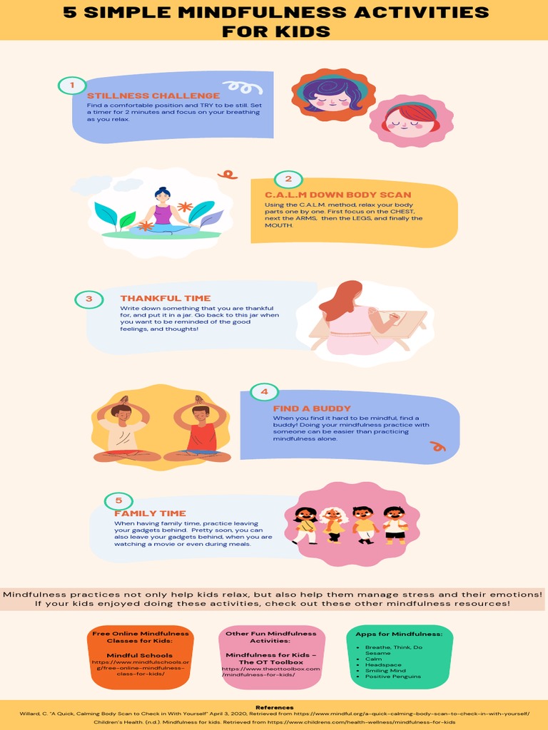 5 Simple Mindfulness Activities For Kids | PDF | Mindfulness | Psychology