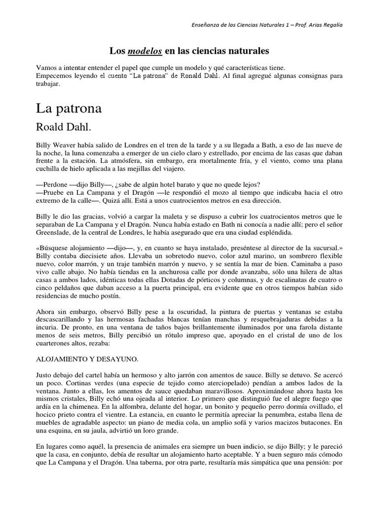 Actividad - La Patrona | PDF