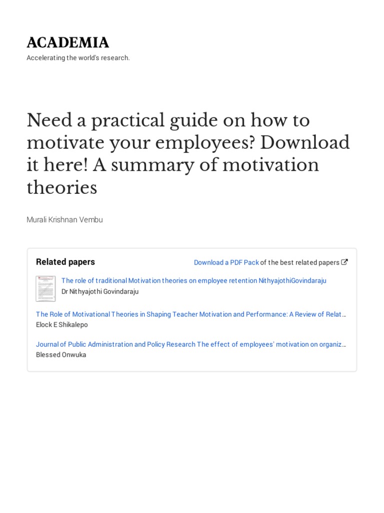 Need A Practical Guide On How To Motivate Your Employees? Download It ...