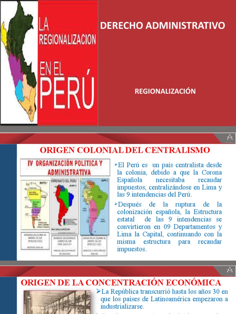 Regionalización Y Descentralización En Perú Pdf Gobierno Local