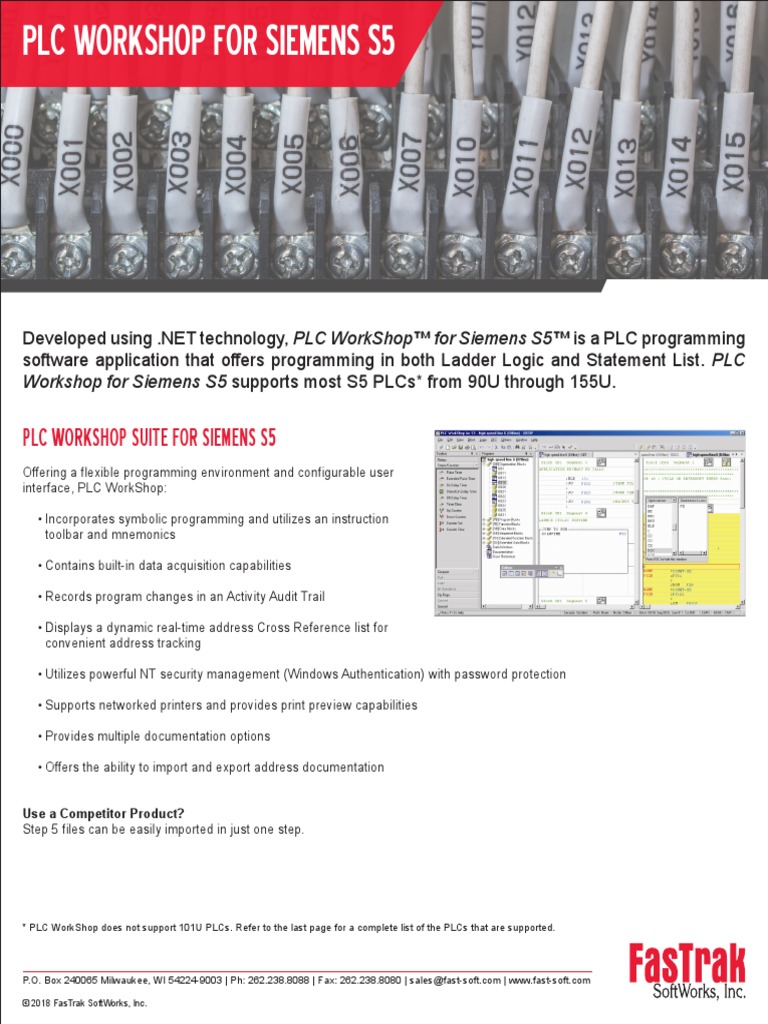 PLC Workshop Suite For Siemens S5 | PDF | Programmable Logic Controller ...