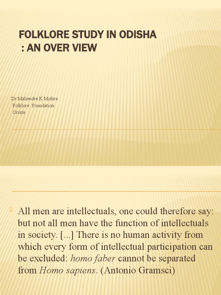 Folklore Study in Odisha | PDF | Folklore