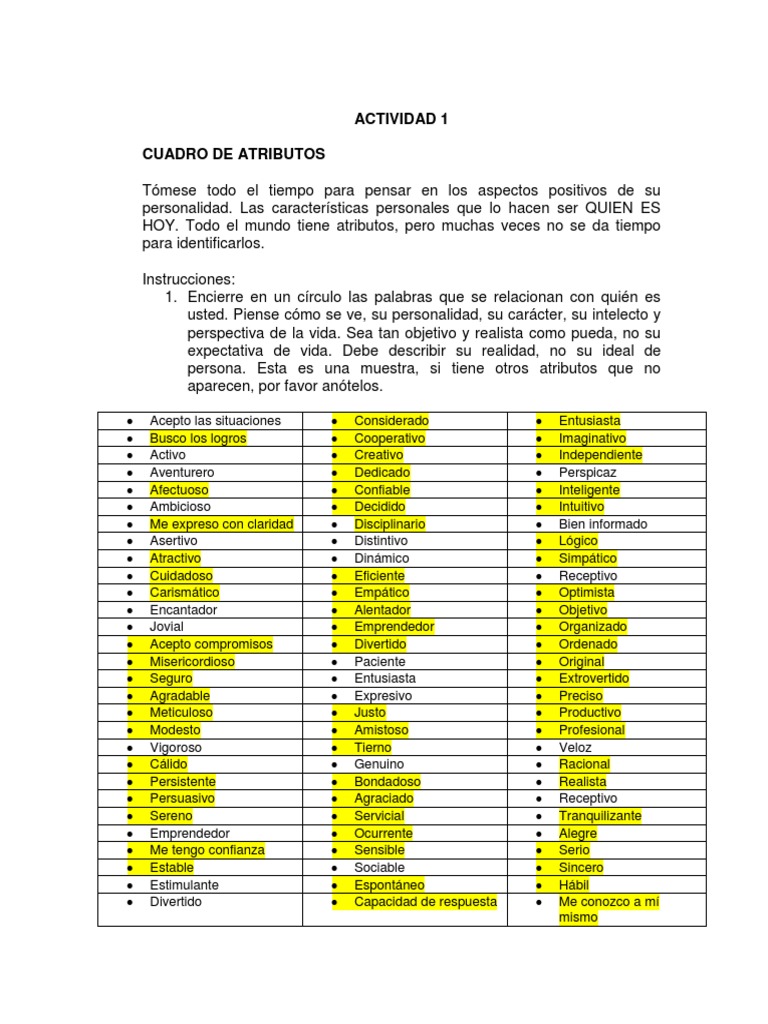 Mi autoconocimiento: identificando mis fortalezas y objetivos de vida ...