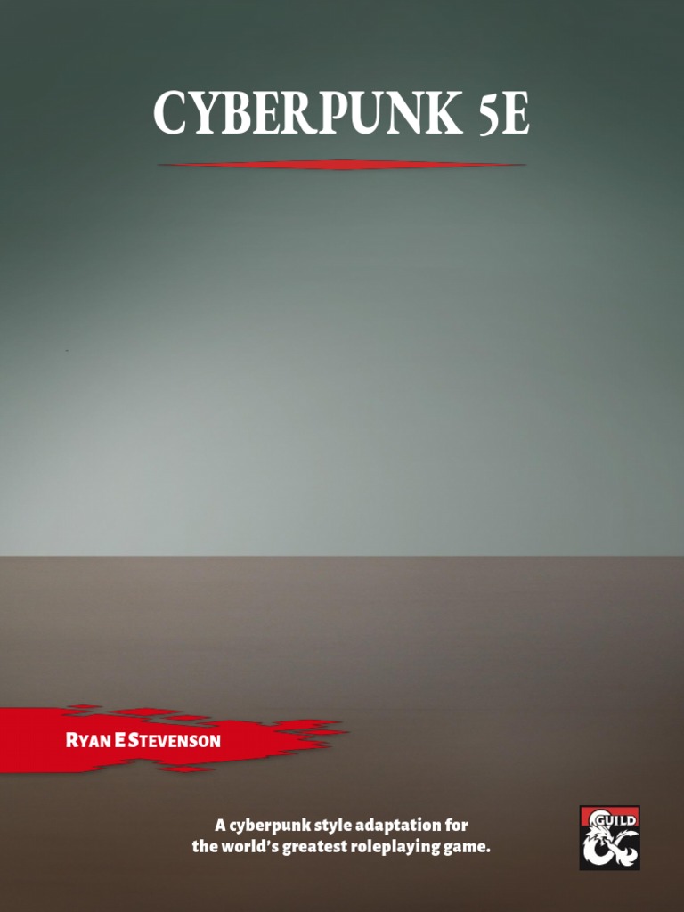 Cyberpunk 5E: YAN Tevenson | PDF | Copyright | D20 System