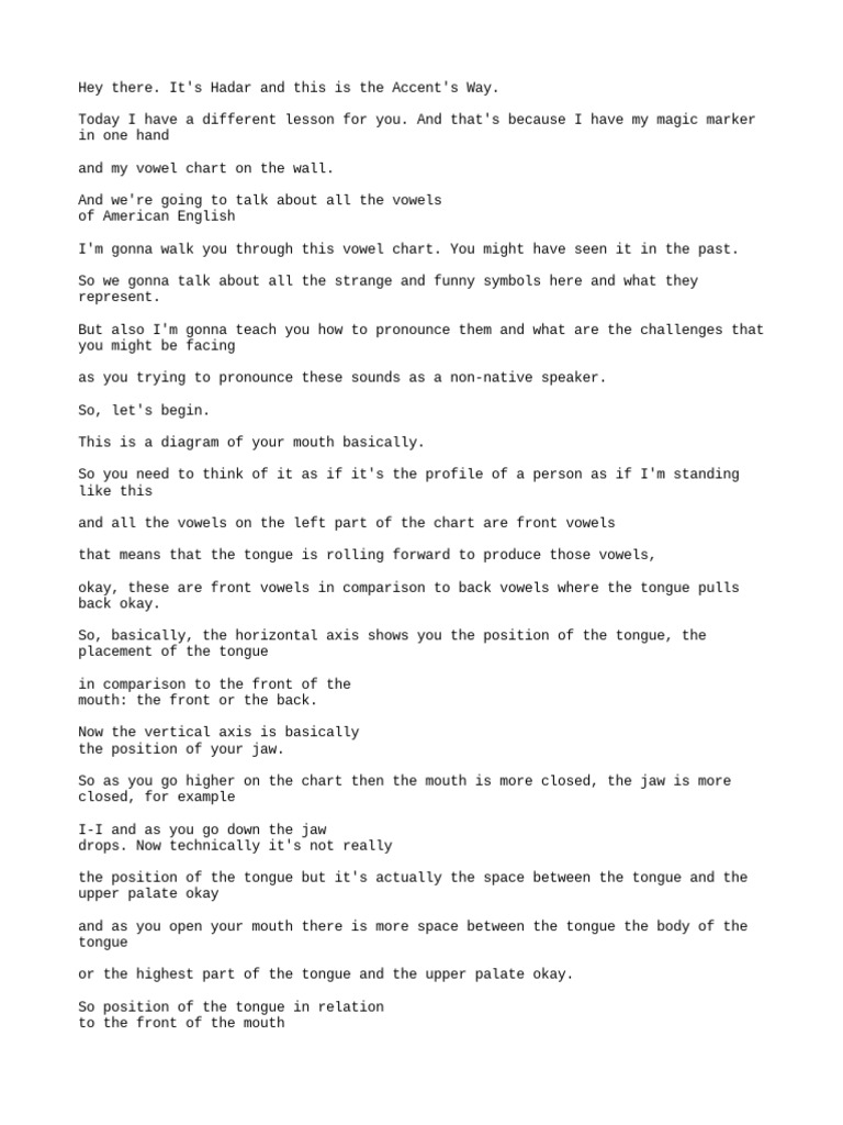 (English) American English Vowels - IPA Vowel Chart FREE DOWNLOAD ...