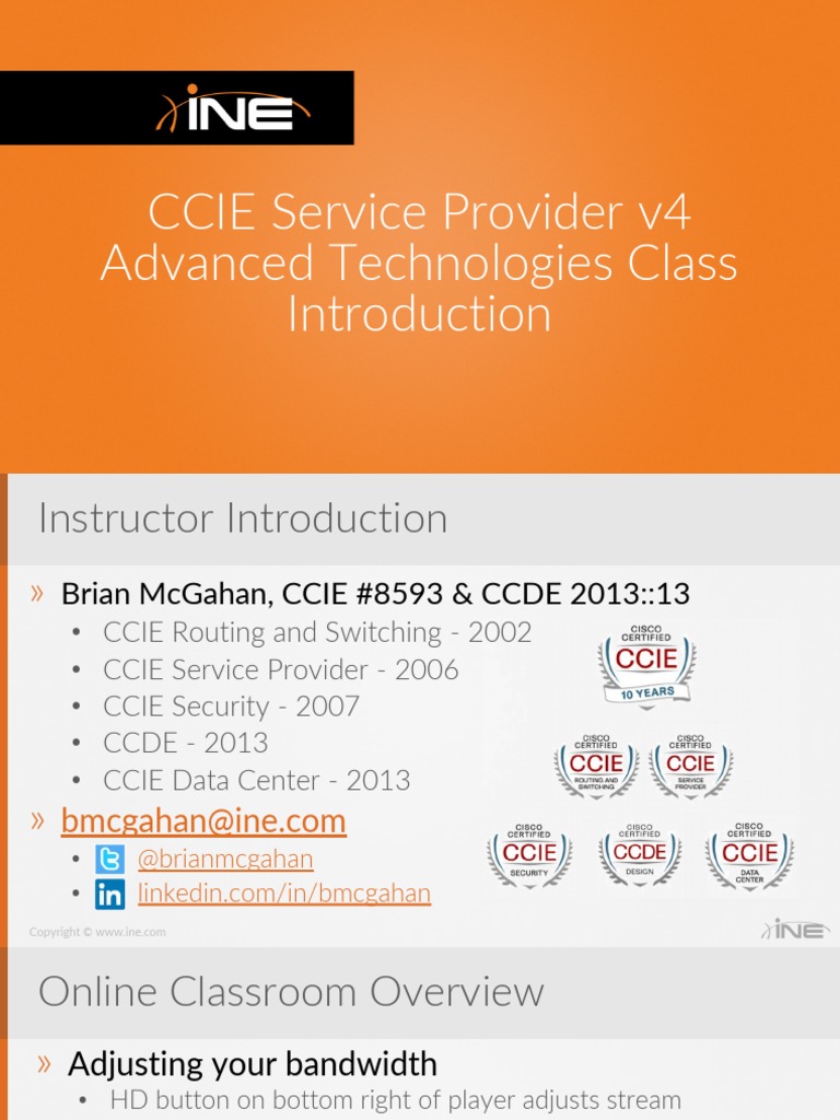 CCIE Service Provider v4 Advanced Technologies Class | PDF | Networking ...