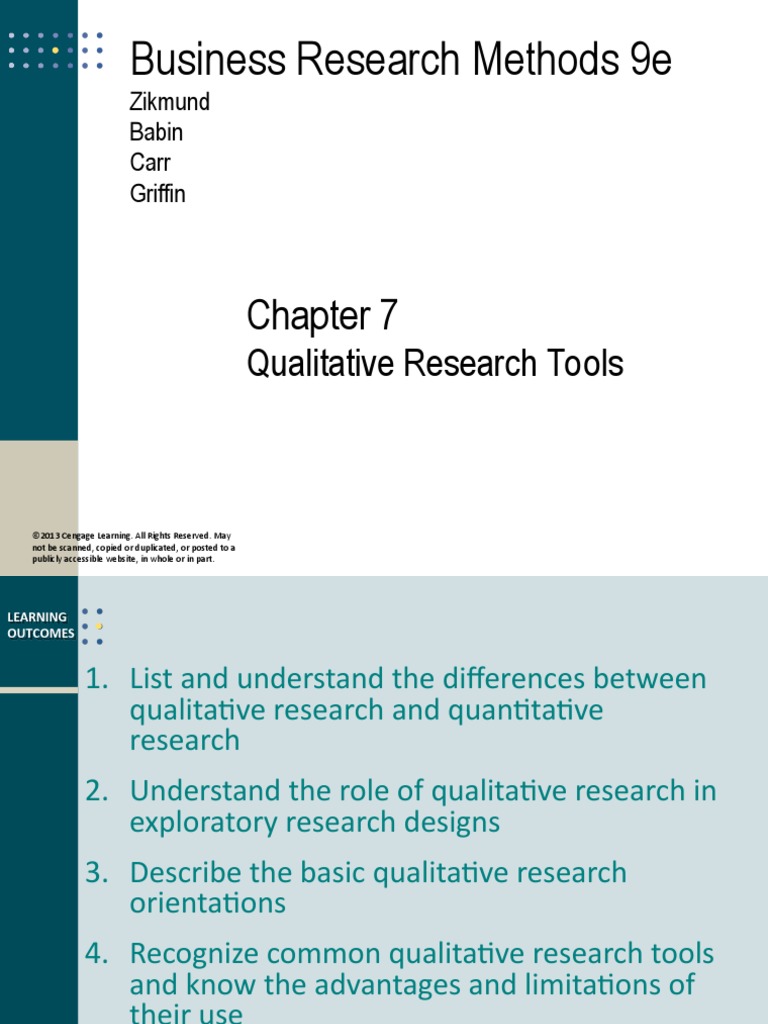 Business Research Methods 9e | PDF | Focus Group | Qualitative Research