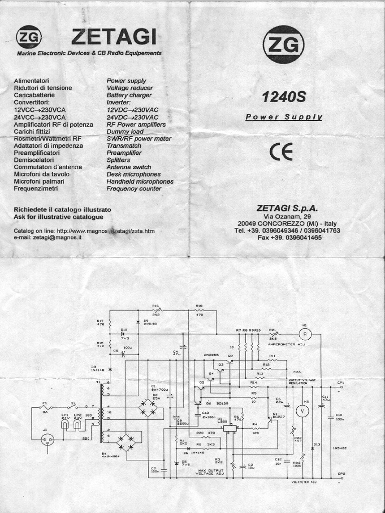 Zetagi 1240S SCH | PDF