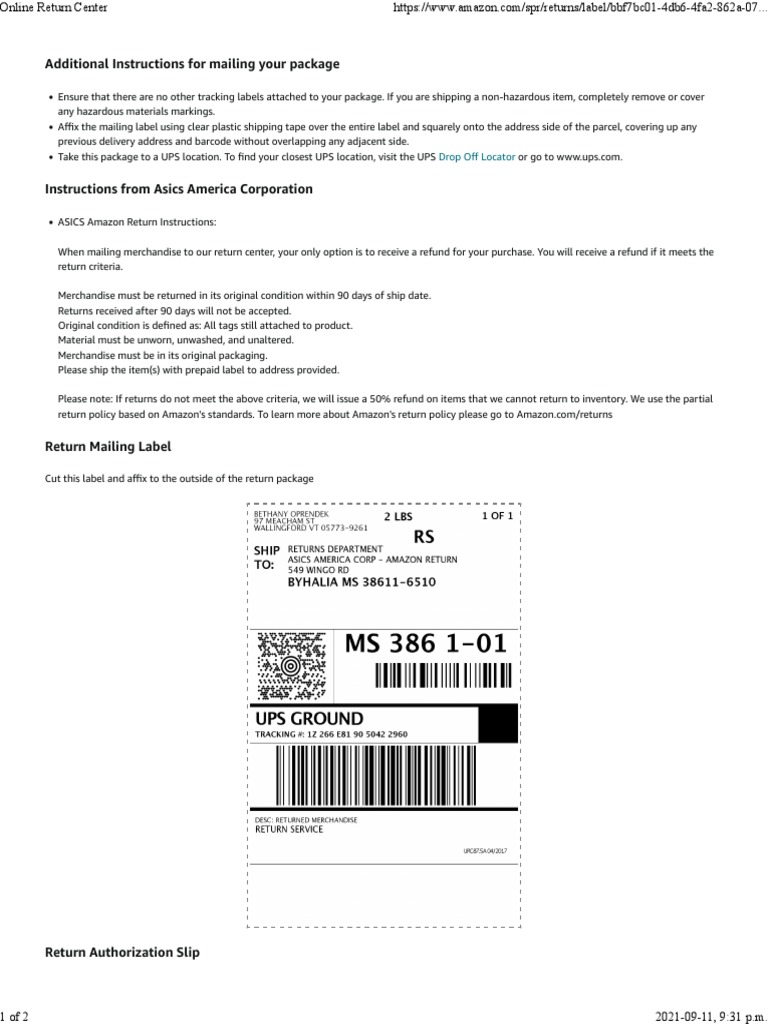 Additional Instructions For Mailing Your Package: Drop Off Locator | PDF | United Parcel Service ...