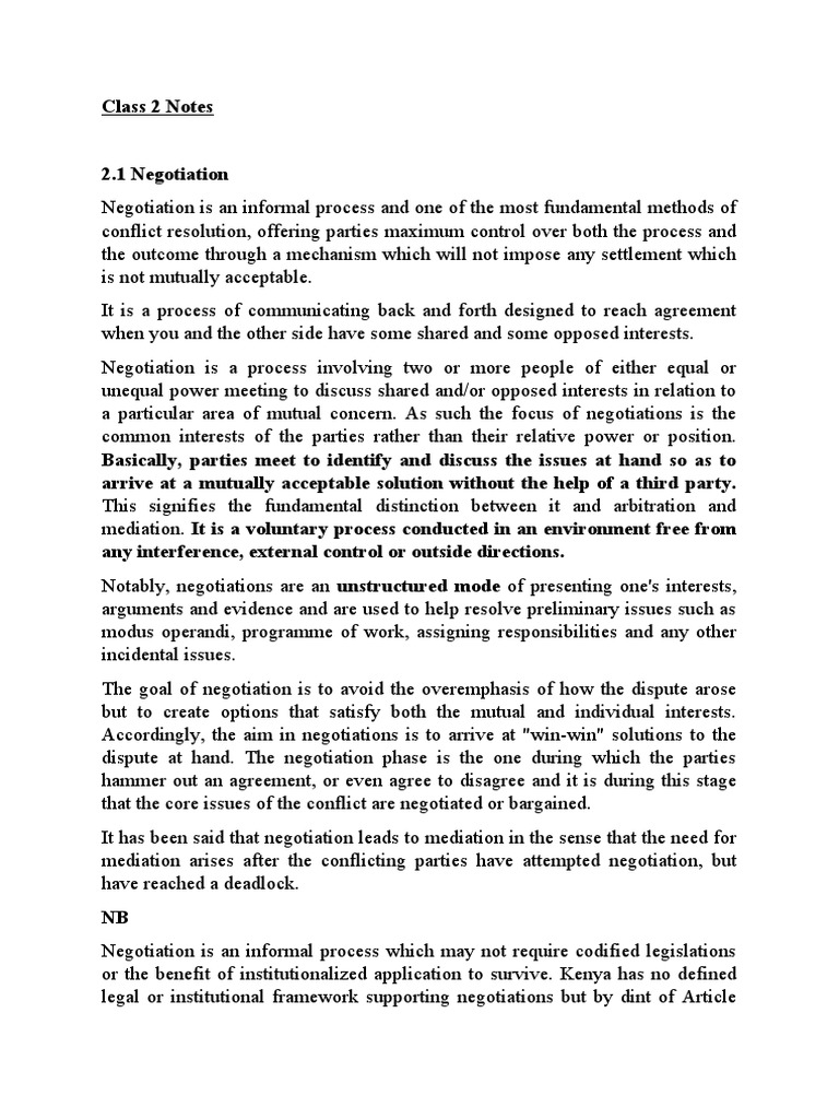 ADR Class 2 Final | PDF