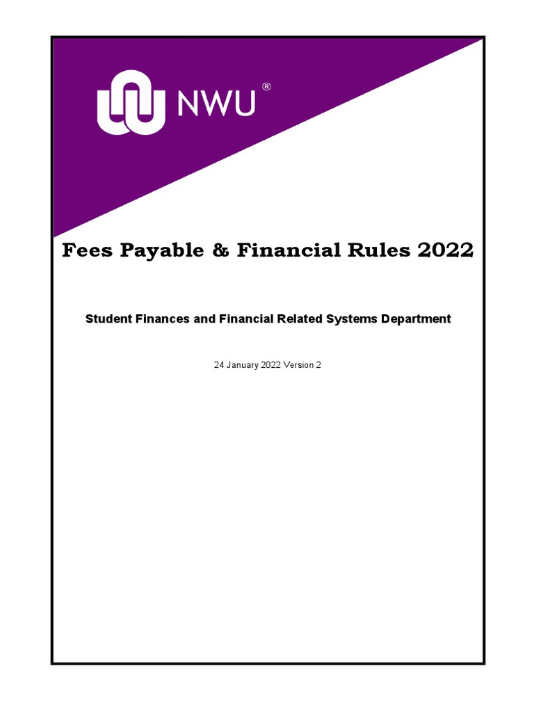 Fees Payable Financial Rules 2022 v2 | PDF | Postgraduate Education ...