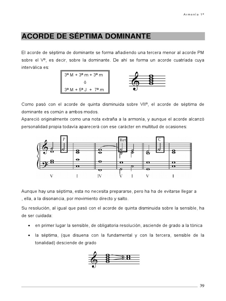 Acorde de Séptima de Dominante | PDF
