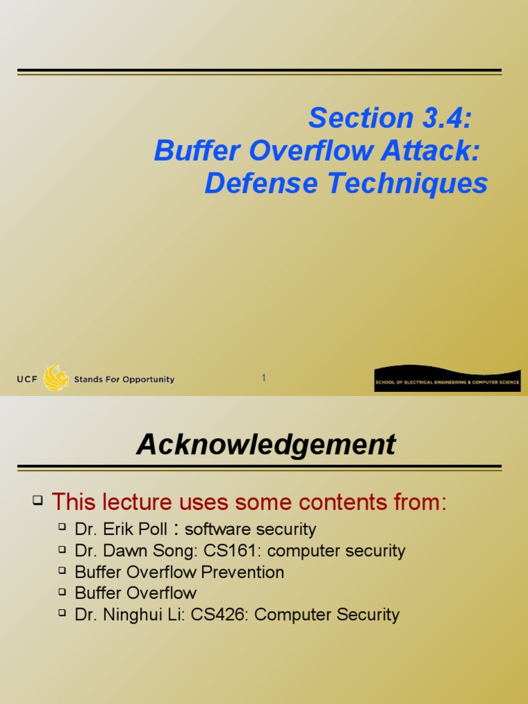 Ch03 bufferOverFlow Defense | PDF | Systems Engineering | Software Development