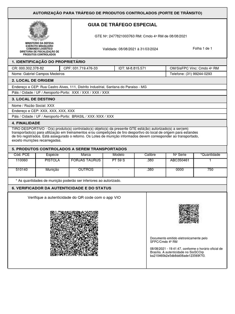 Guia de Trafego | PDF